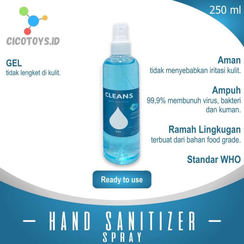 Promo HAND SANITIZER SPRAY GEL 250 ML - ANTISEPTIK CAIR PEMBERSIH ...
