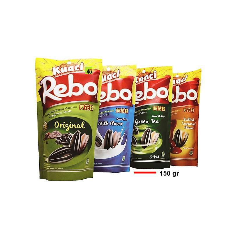 Jual REBO Kuaci Biji Bunga Matahari Rasa MILK [150 g] SEDANG di Seller ...