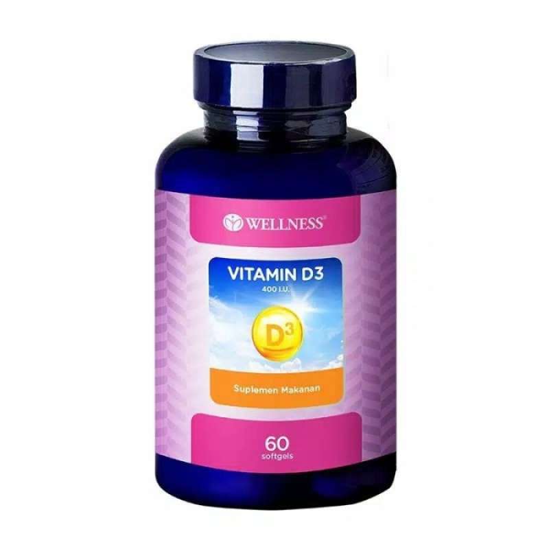Jual Wellness Vitamin D3 400 Iu 60 Softgels Di Seller Afifah Tick