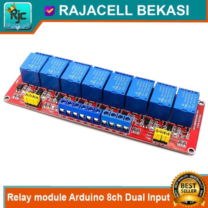 Promo Relay Module Arduino 8Ch Dual Input Bisa High Dan Low Active ...