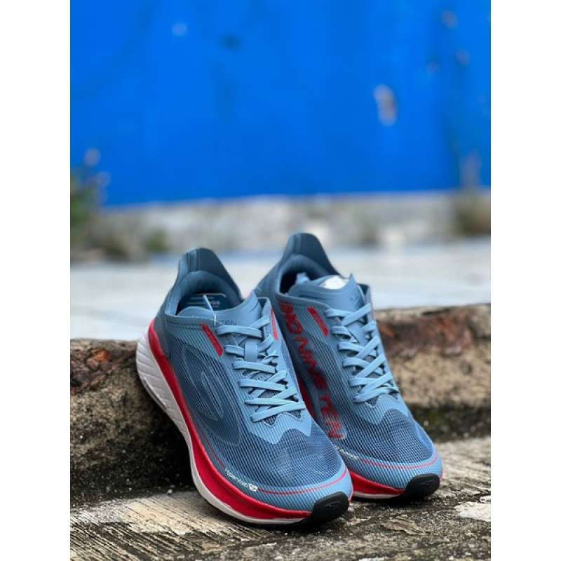 Promo SEPATU LARI RUNNING 910 NINETEN KENZO RUN BIRU MERAH PUTIH Diskon ...