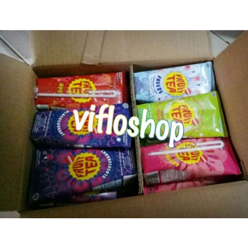 Jual Fruit Tea Aneka Rasa Minuman Teh [200 mL/24 Pcs] di Seller Vivflo ...