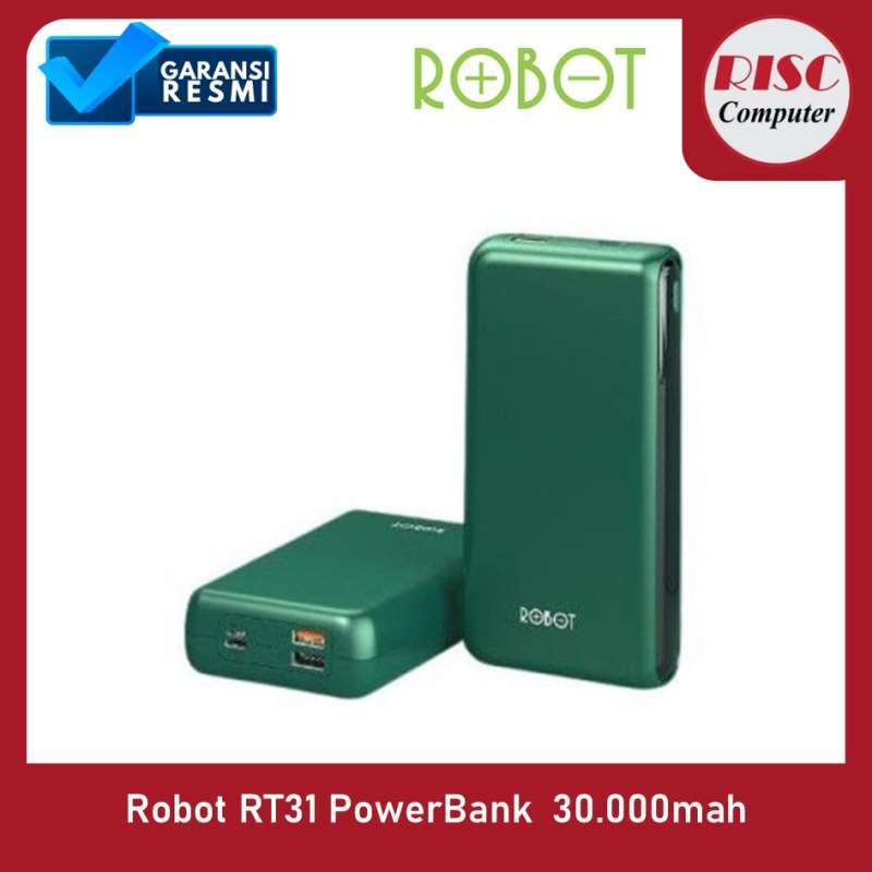 Jual Robot Rt31 Powerbank 30.000mah 2 Inputs 3 Outputs Quick Charge Port Di Seller Risc Computer ...
