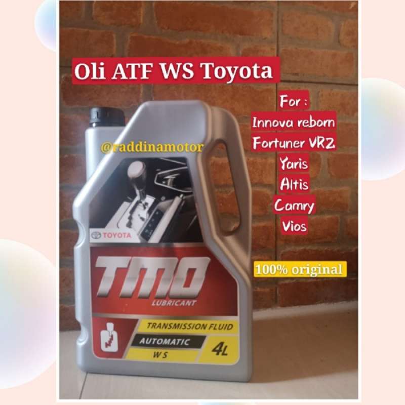 Promo Oli Transmisi Automatic Matic Toyota Tmo Atf Ws Diskon 23% di ...