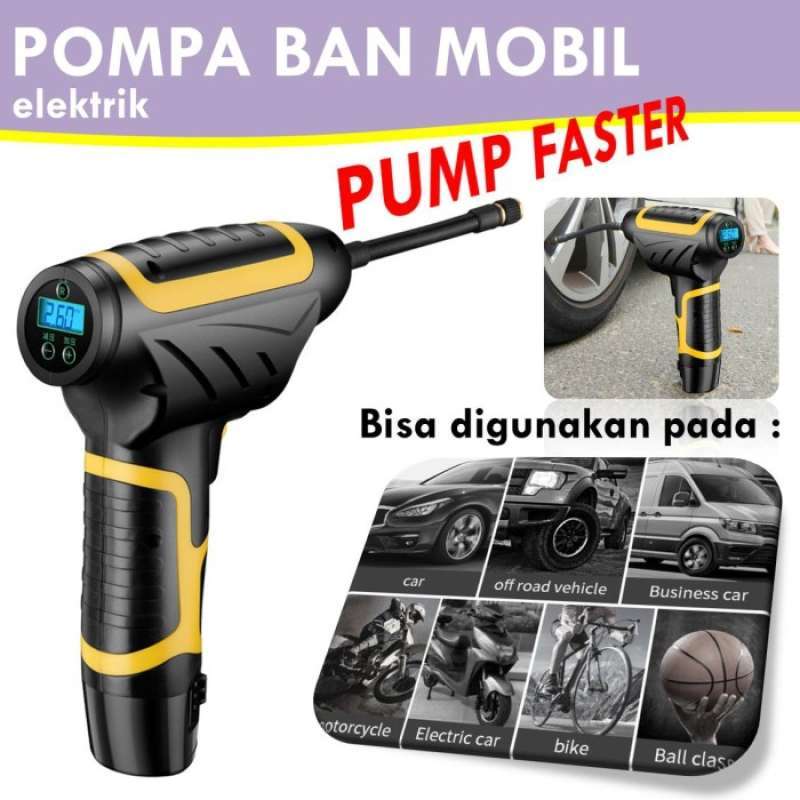 Jual Pompa Ban Mobil Elektrik Electric Pistol Angin Kompresor Tire ...