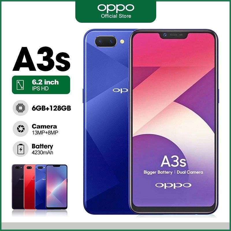 Promo HP OPPO A3S 6/128 GB FULLSET GARANSI 1 TAHUN - Hitam Diskon 46% di Seller leocolletion ...