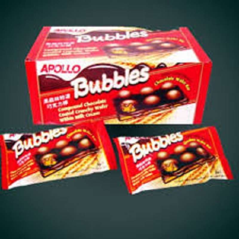 Jual Apollo Bubbles Choco Wafer Bar 24x32gr Di Seller Hokky Fruit ...
