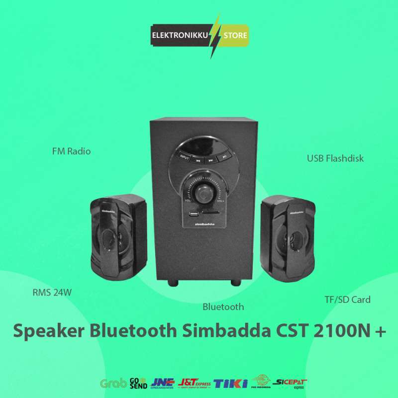 Promo Speaker Aktif Bluetooth Simbadda CST 2100N+ Speaker Komputer PC Laptop HP TV Diskon 22% di ...