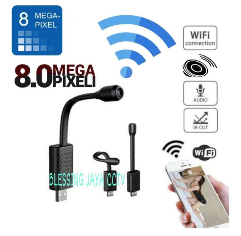 Promo Terbaik Ip Cctv Usb Spy Ip Camera Cctv Mini 8mp Online Via Wifi