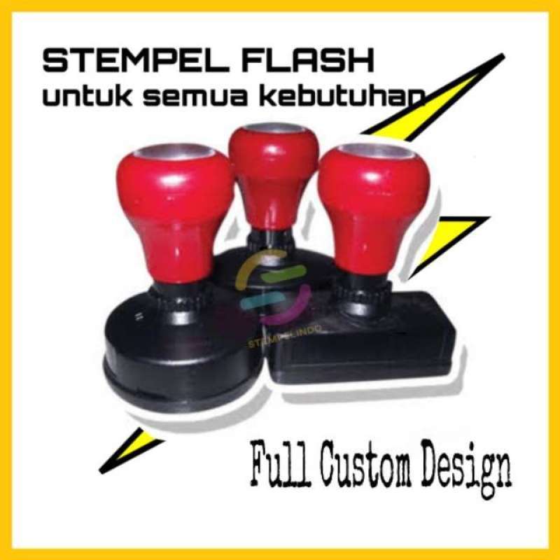 Promo Stempel Logo Nama Perusahaan Tandatangan Lunas Cap Stampel Flash ...