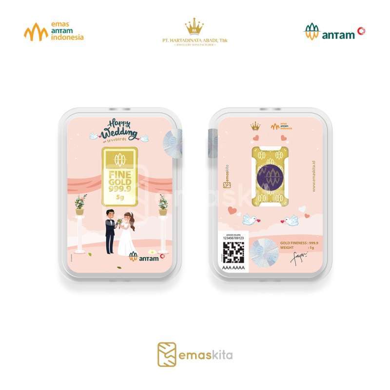 Promo Logam Mulia Antam x Hartadinata EmasKITA Wedding Inter 5 Gr ...