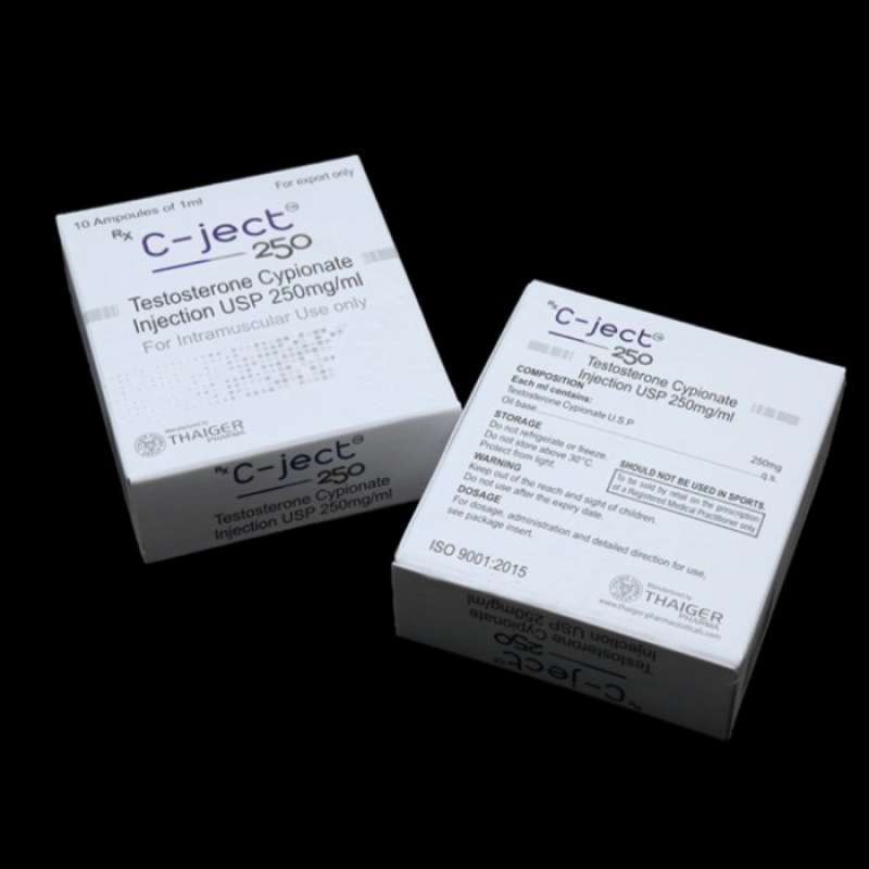 Jual Testosterone Cypionate 250 - Thaiger Pharma C-Ject - Test C 100 ...