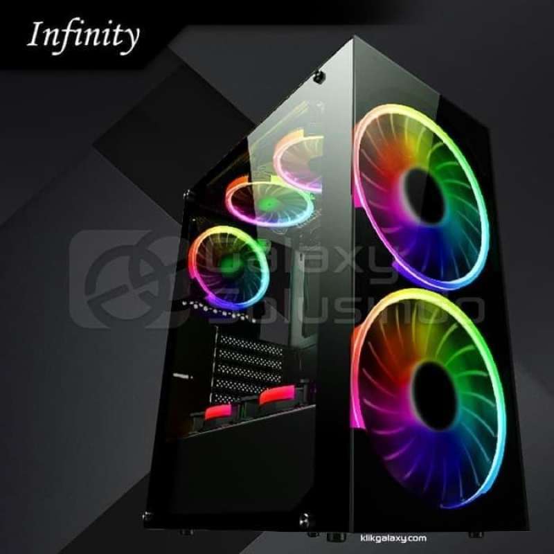 Jual Infinity Pandora Temperred Glass Gaming Case - Include 2x20cm Argb ...