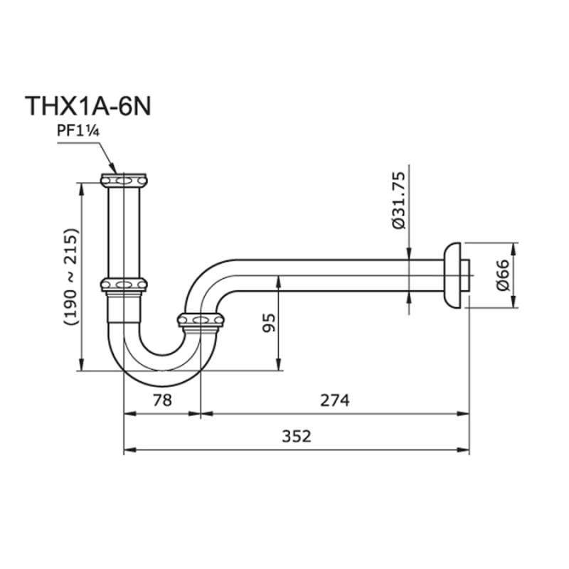 Jual Leher Angsa / Sifon Wastafel Toto Thx1a-6n P-trap For Lavatory For ...