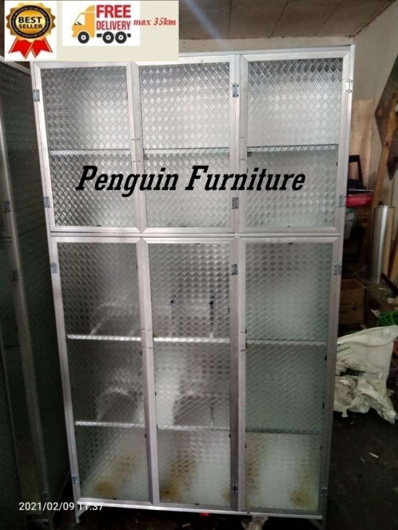 Promo Lemari / Rak Piring 3 Pintu Full Box Bawah Keramik Diskon 2% di ...