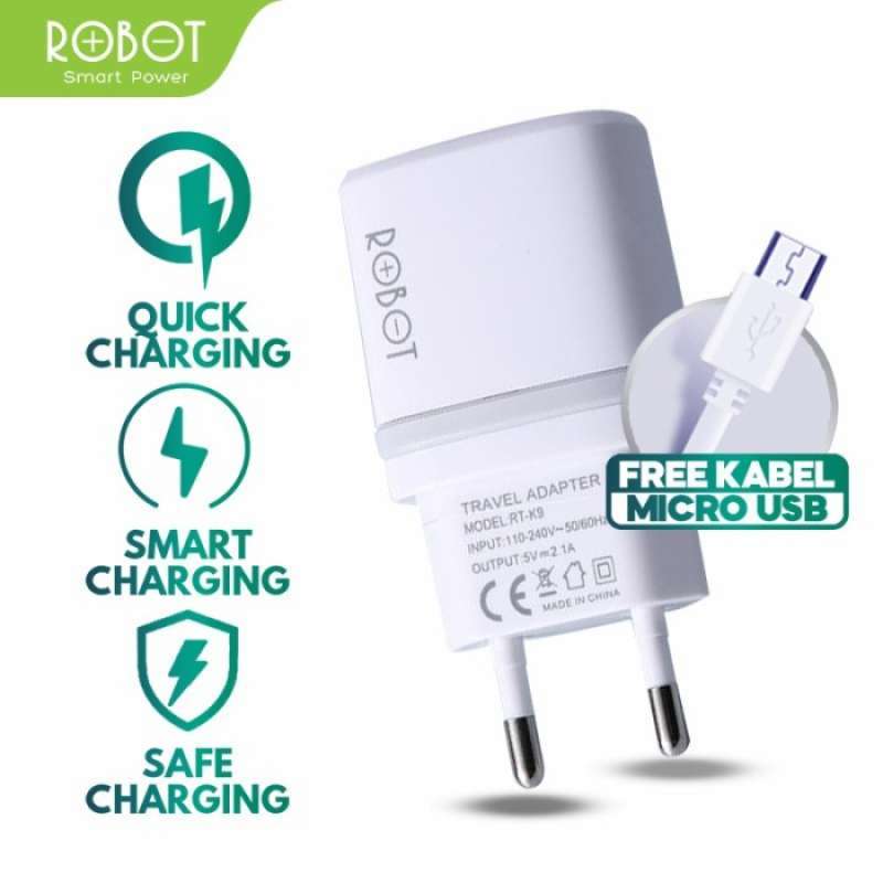 Jual Robot Charger Rt-k9 Fast Charging Kabel Micro Casan Di Seller ...