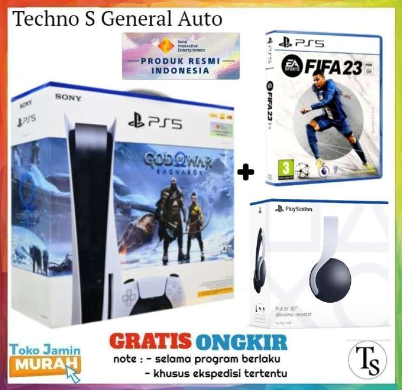 Promo SONY PLAYSTATION 5 CONSOLE PS 5 PS5 BUNDLE GOD OF WAR RAGNAROK EDITION Diskon 33% di ...