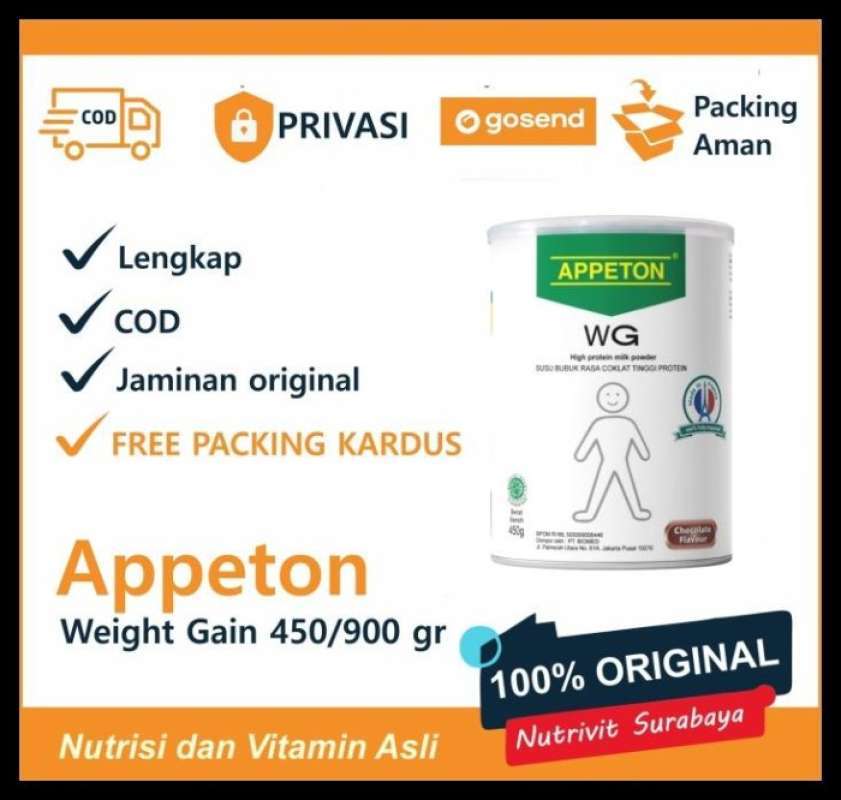 Promo New Appeton Weight Gain Adult 450 Gr Ready Diskon 23% di Seller ...