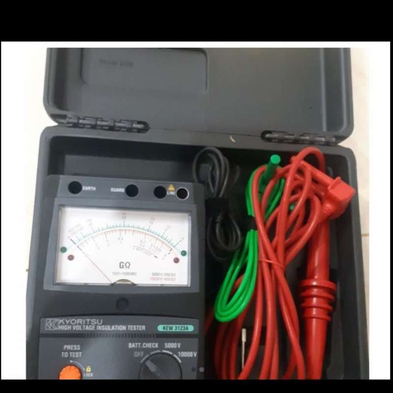 Jual Kyoritsu 3123a High Voltage Insulation Tester 10kv Analog Di ...