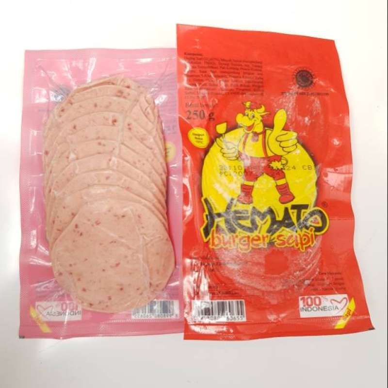 Jual Hemato Burger Sapi 250gr Isi 10pcs - Beef Burger Hemato Di Seller ...