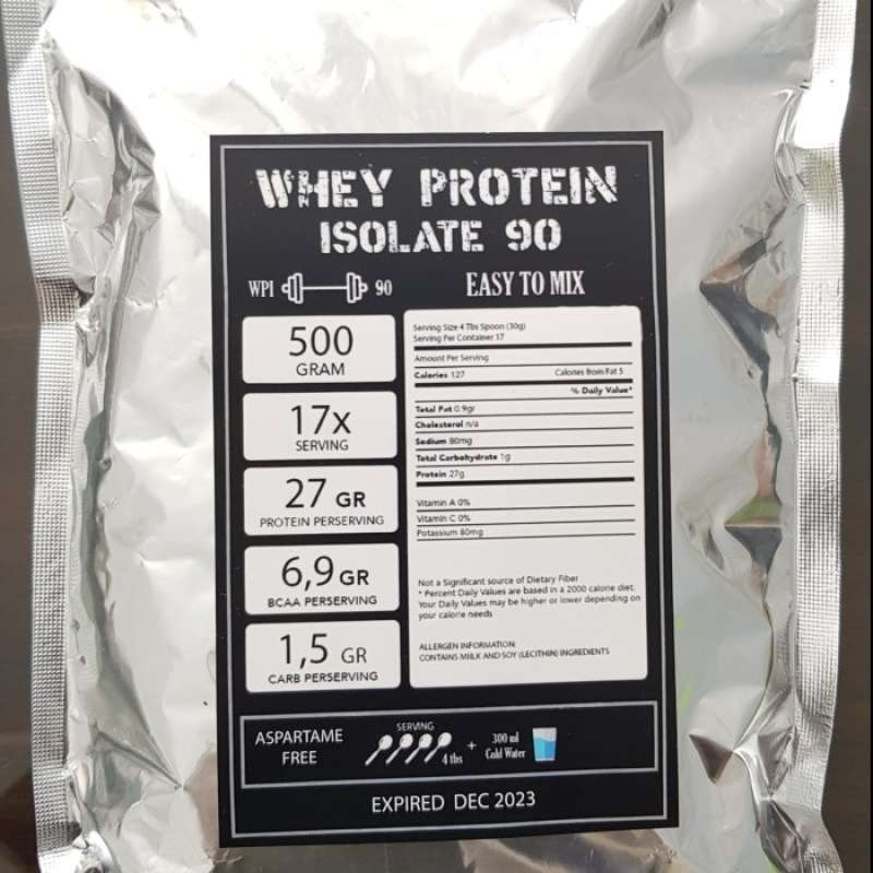 Jual Susu Protein Whey Protein Isolate Wpi 90 500 Gram Di Seller Medika ...