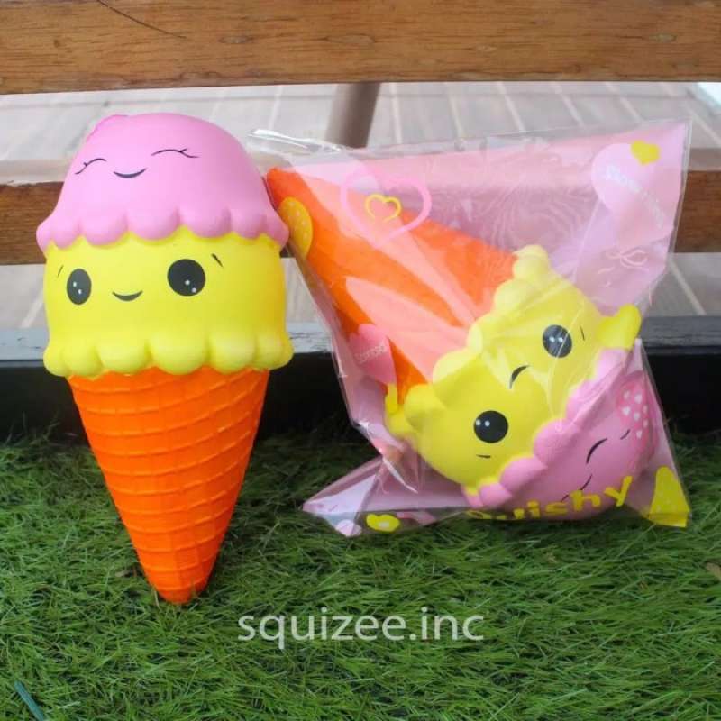 Jual SUPER Ice Cream Squishy Jumbo Licensed Es Krim Cone Squishy di ...
