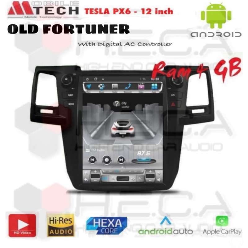Promo Mtech TESLA PX6 OLD FORTUNER 12 Android Head unit double din ...