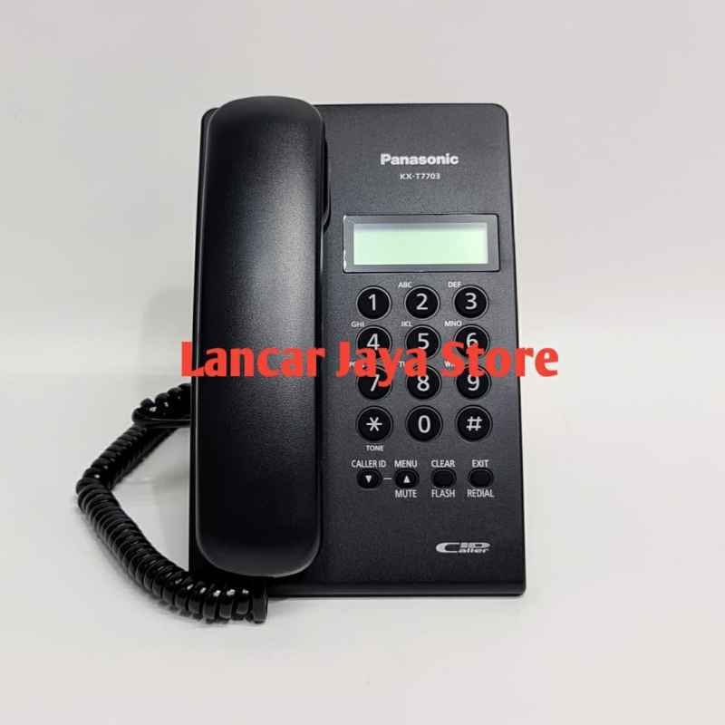Jual Telepon Single Analog Phone Panasonic KX-T7703 (Hitam) Telepon ...