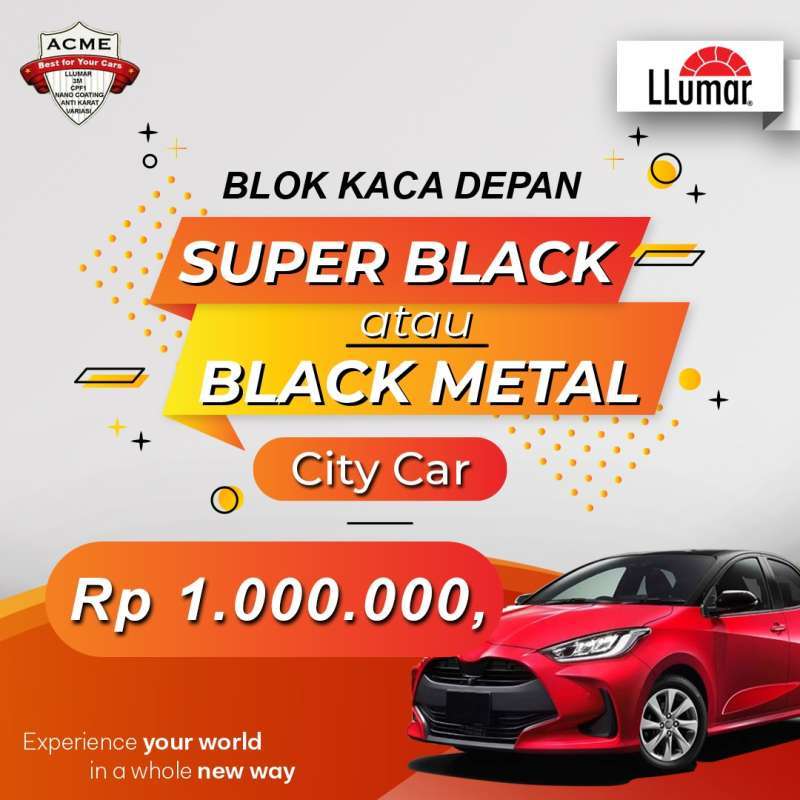 Jual Llumar Window Film Super Black Di Seller Acme - Kedungdoro, Kota ...