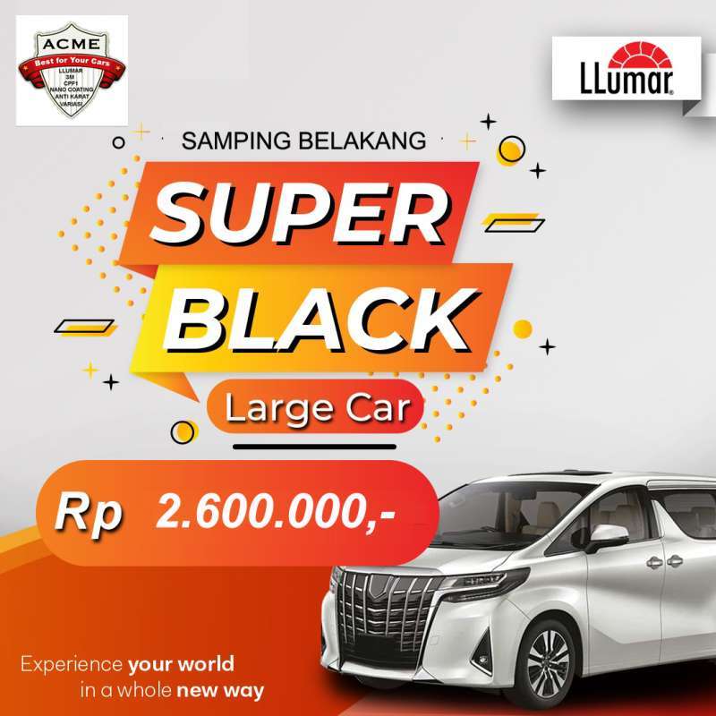 Promo LLUMAR WINDOW FILM SUPER BLACK Diskon 10% di Seller ACME ...