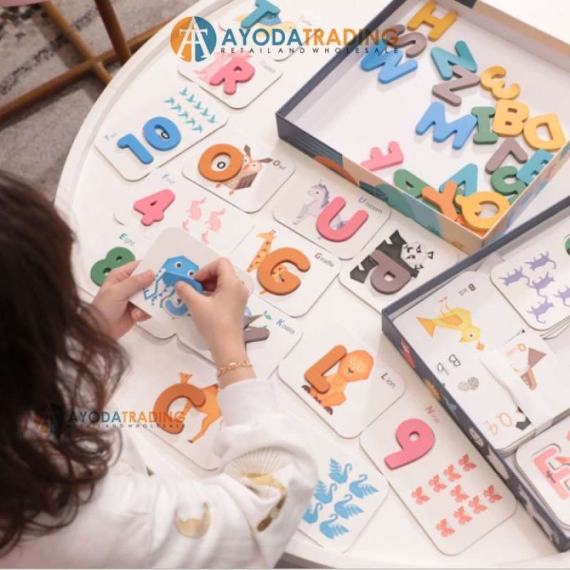 Jual Alphabet and Number Pairing Card Montessori di Seller Alice Store ...