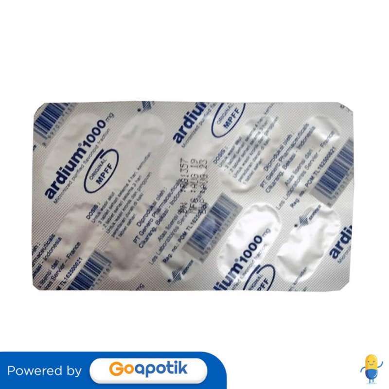 Jual ARDIUM 1000 MG STRIP 10 TABLET di Seller Apotek Golden Star ...