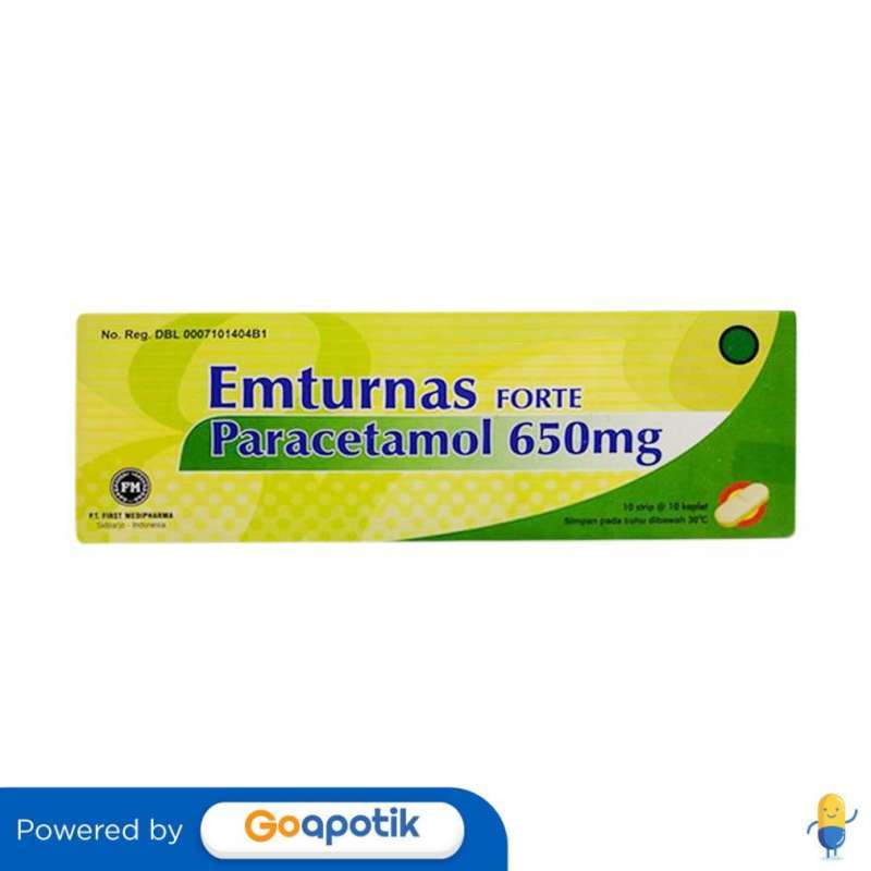 Jual EMTURNAS FORTE 650 MG BOX 100 KAPLET di Seller Apotek Adapotek ...