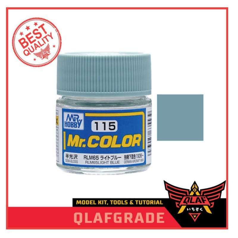 Jual Mr Color LIGHT BLUE RLM65 C115 C 115 cat lacquer airbrush gundam ...