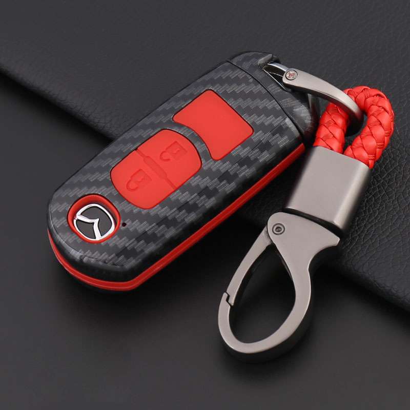 Promo Cover Key Carbon Casing SmartKey Keyless Kunci Mobil Mazda 2 3 ...