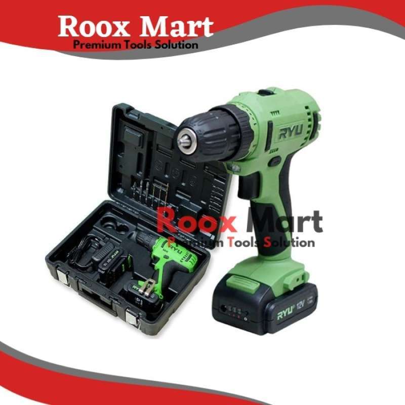 Promo Mesin bor cordless bor batrai 12V SET RYU RCD12V Diskon 23% di ...