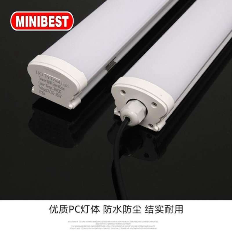 Jual Mb Lamp Led Kap Tl Waterproof 20w 40w 120cm Ip65 Outdoor Lampu Tl ...