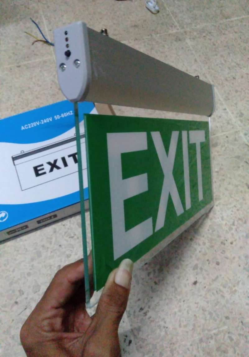 Jual Lampu Exit Polos Gantung Dengan Bahan Tipis Di Seller Grock Store ...