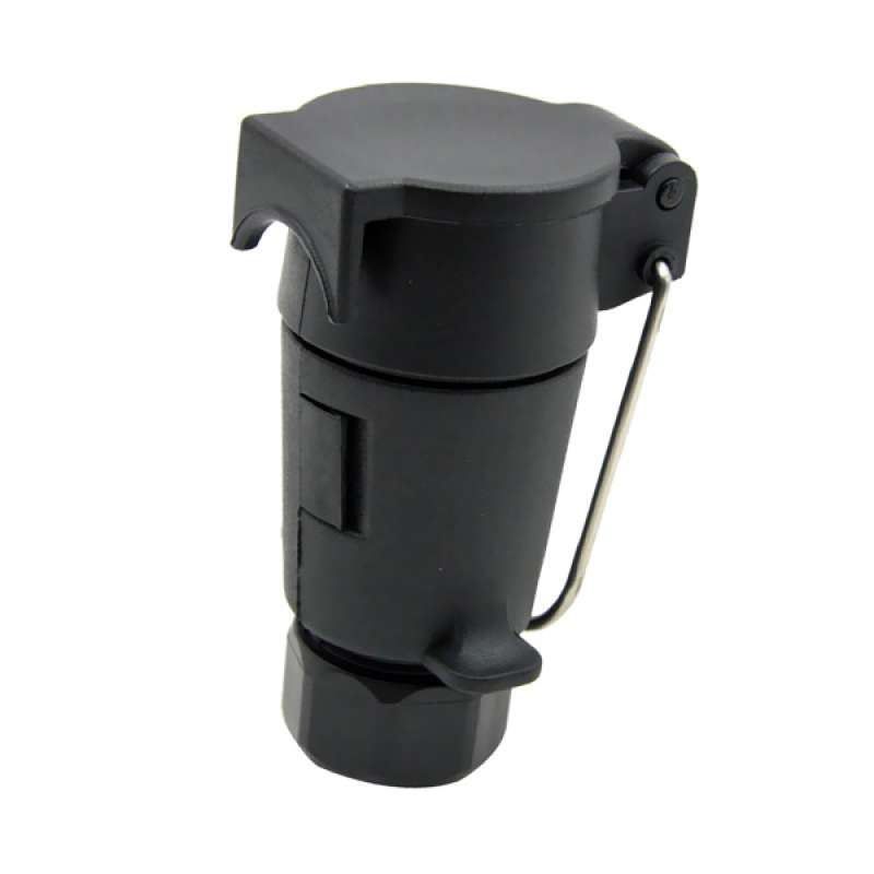 Promo 7 Pin Trailer Plug Round Wiring Lights Tow Metal Caravan Boat 12V ...