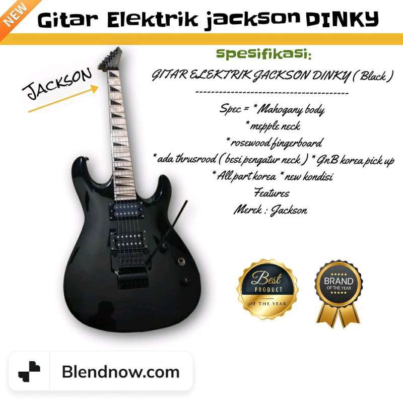 Promo gitar listrik Jackson Dinky Black Diskon 15% di Seller Artamusik ...
