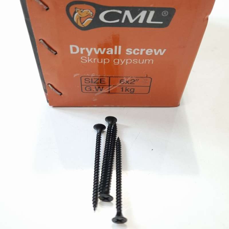 Promo Sekrup Gipsum 6 Ã— 2 (Inch) - Skrup Drywall / Baut Gypsum Hitam ...