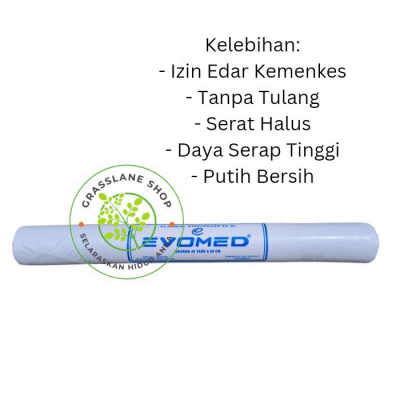 Promo Kasa Roll Verban Hidrofil Gulung Hydrophile 40 Yard X 80 Cm ...