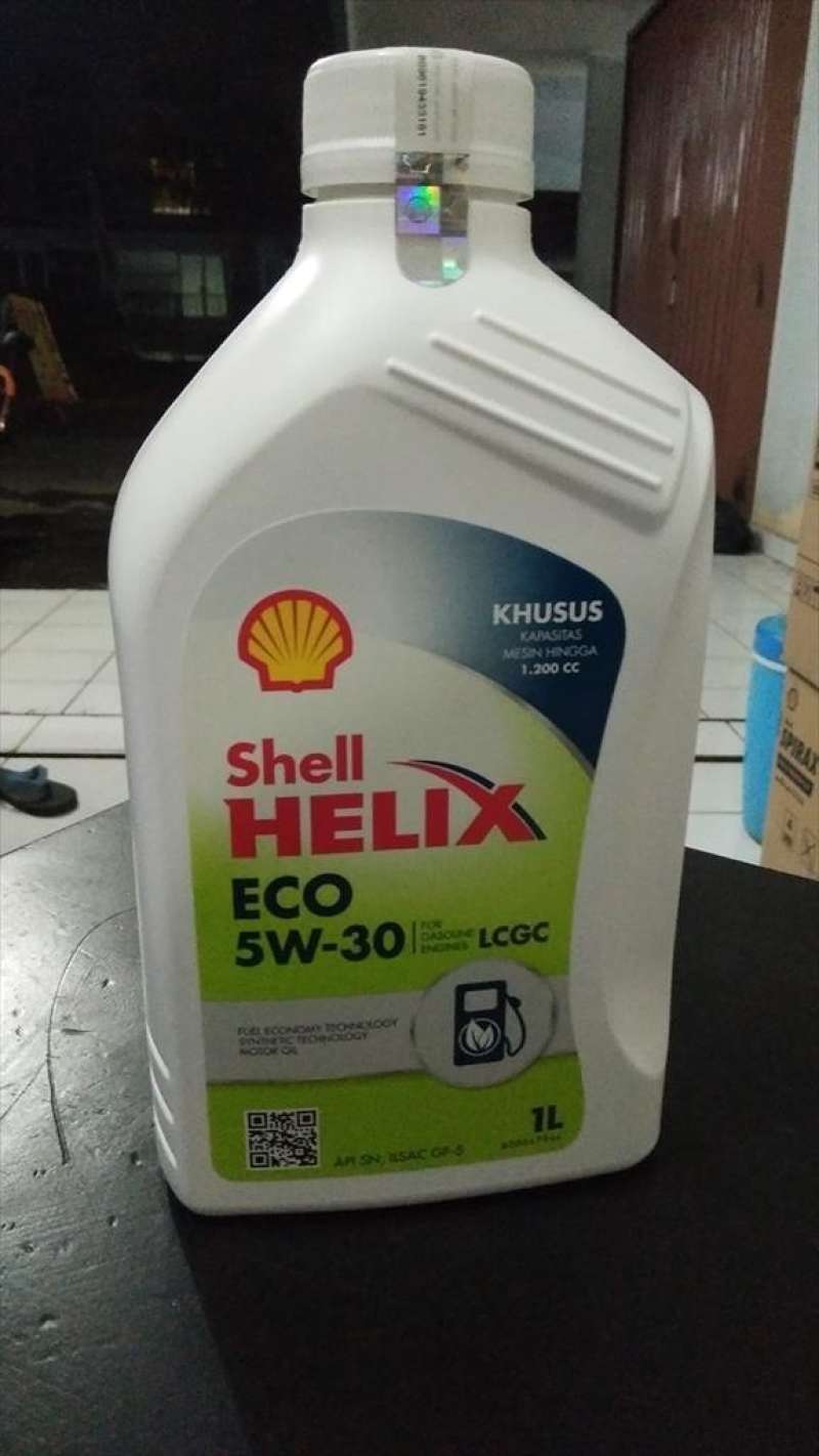Promo Oli Mesin Shell Helix Eco 5W-30 Api Sn Ilsac Gf-5 1 Liter Scan ...