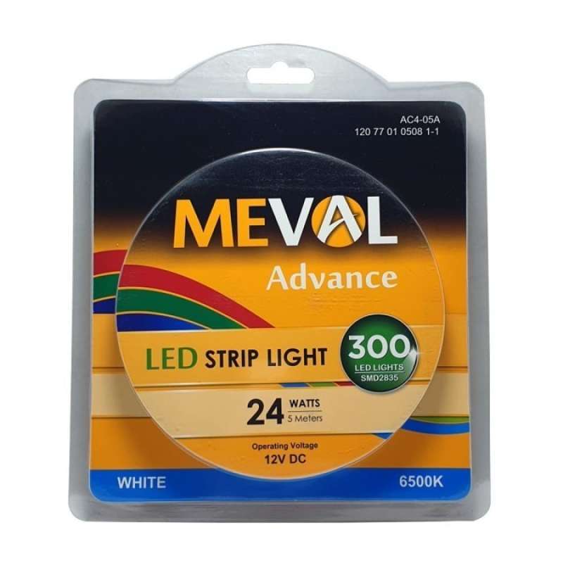 Jual LAMPU STRIP LED MEVAL 12V SET 5M PUTIH di Seller NUSANTARA ...