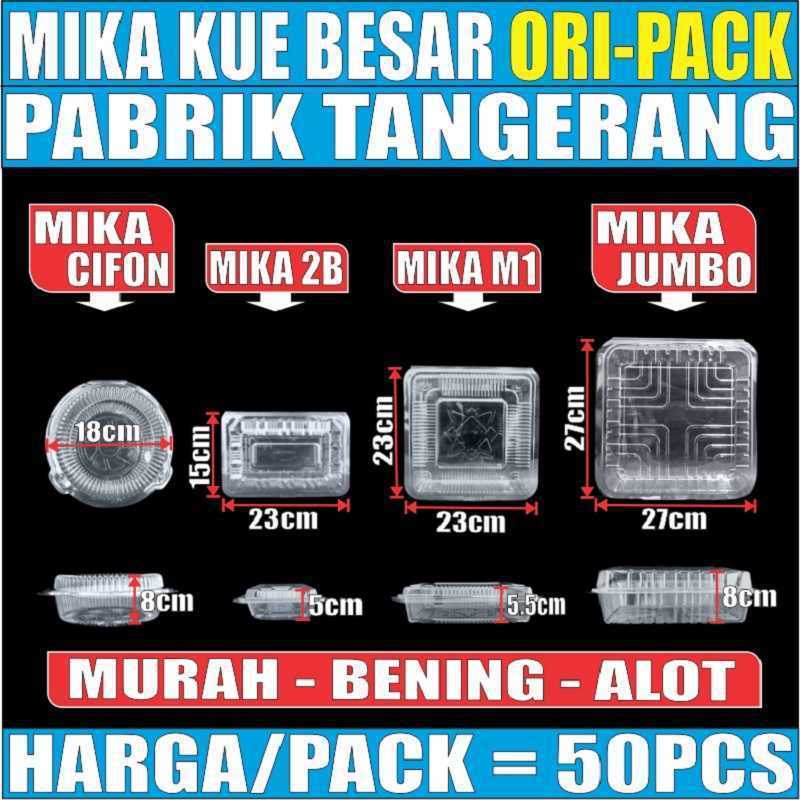 Jual Mika Kue Per Pack Jumbo Bolu Besar Chiffon Sifon Plastik Bening ...