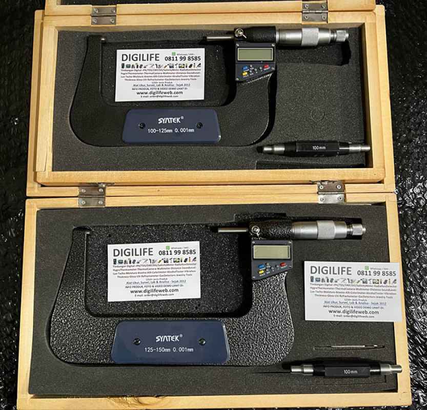 Jual Digital Micrometer 100-125mm 0.001mm Syntek Mikrometer 0.001 mm ...