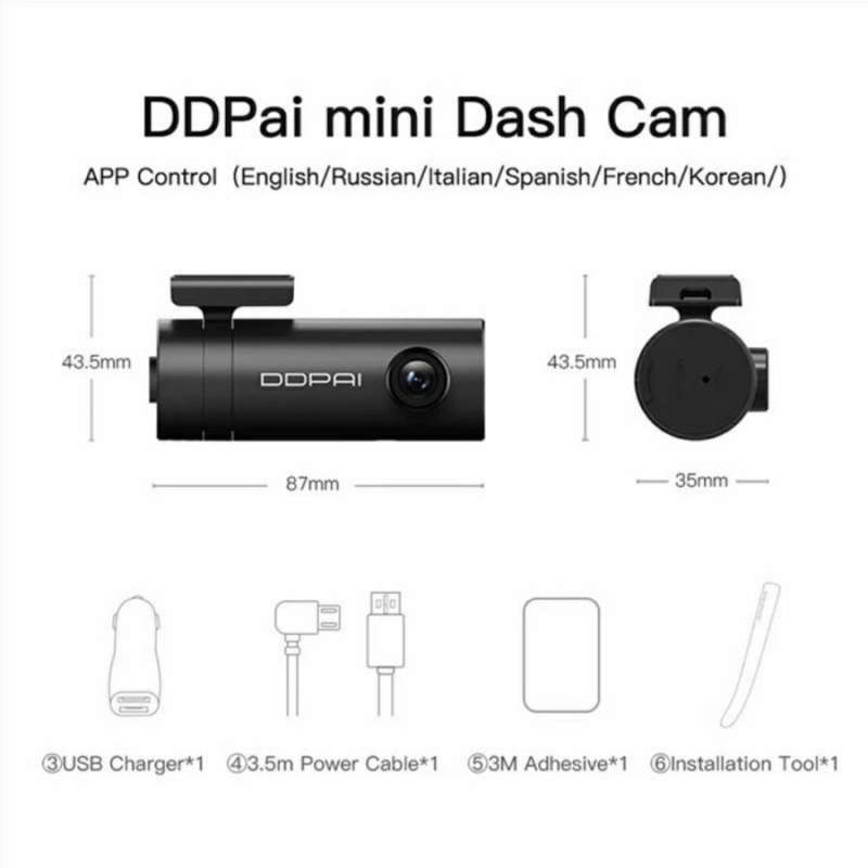 Jual Xiaomi Ddpai Mini Dash Cam 1080p Resolusi Hd Kamera Mobil Di ...