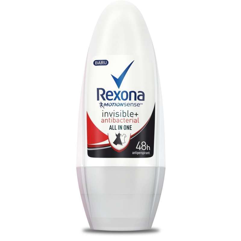 Jual Rexona Women Anti-perspirant Deodorant Roll On Invisible Dry & Antibacterial [50 Ml] Di ...