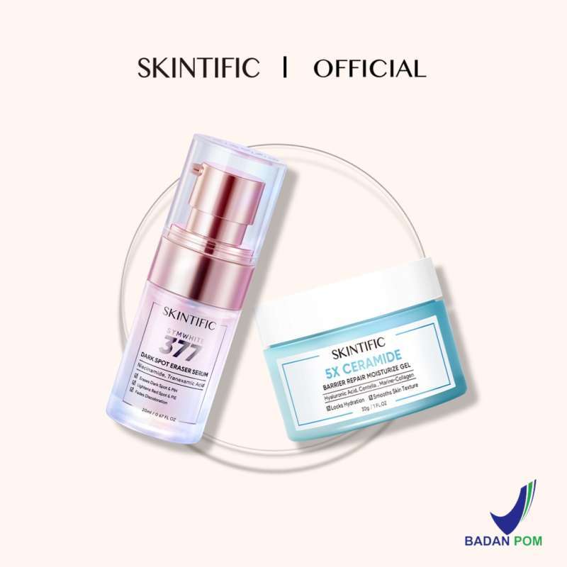 Jual Skintific 2pcs Set With Serum (cream +serum) Paket Skincare ...