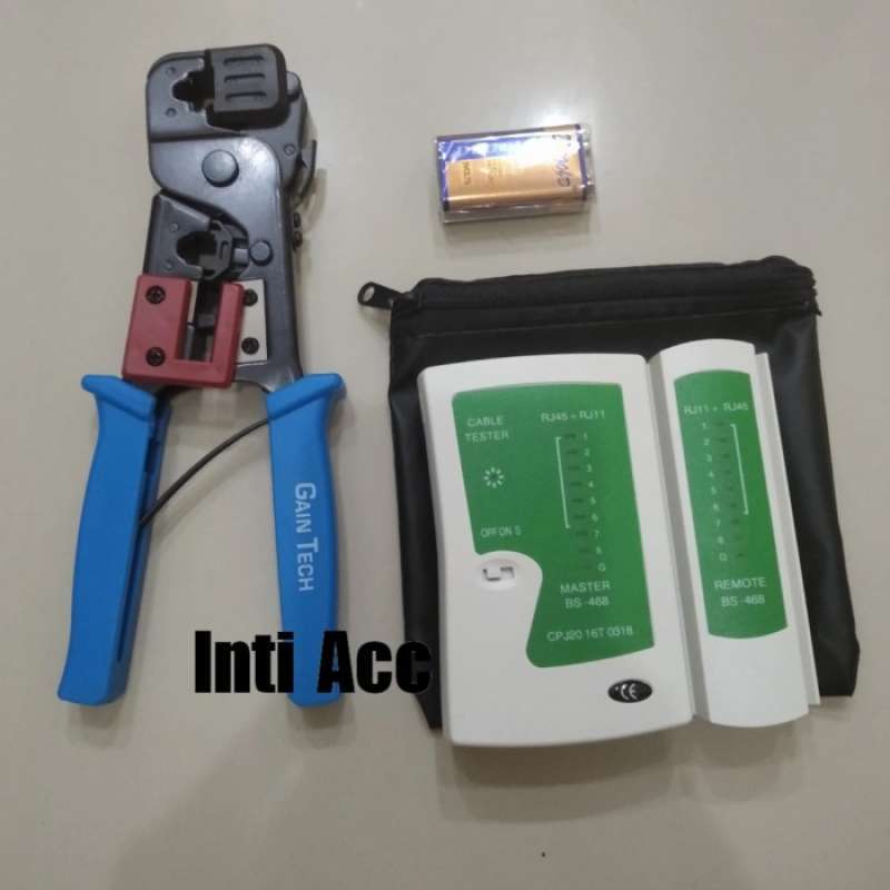 Promo Paket Crimping Tool dan Kabel Lan Tester RJ45 / RJ11 Diskon 23% ...
